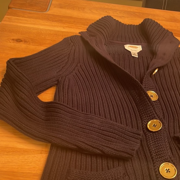 Talbots | Sweaters | Vintage Talbots Navy Heavy Prima Cotton Cardigan ...